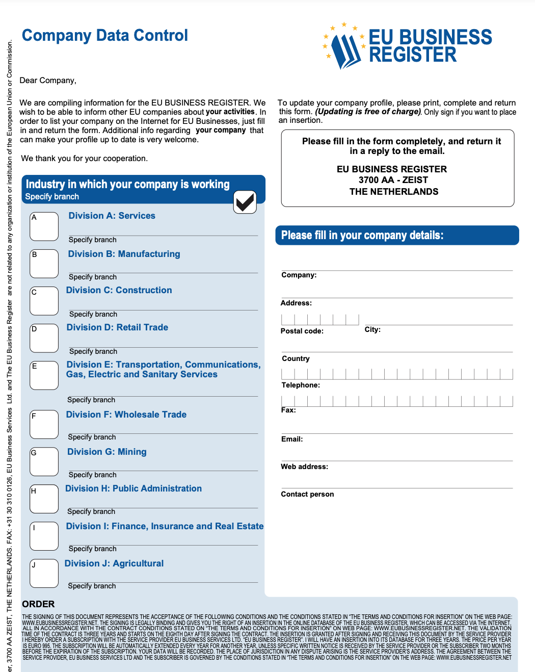 Warning about the EU Business Register - The European Business Registry ...